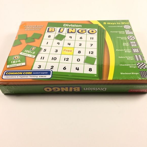 Lakeshore | Other | Lakeshore Learning Division Bingo Math Game New ...